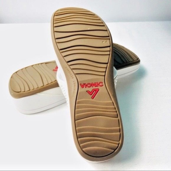 Vionic | Shoes | Vionic Wedge Wide White Sandals Flip Flop 1 | Poshmark